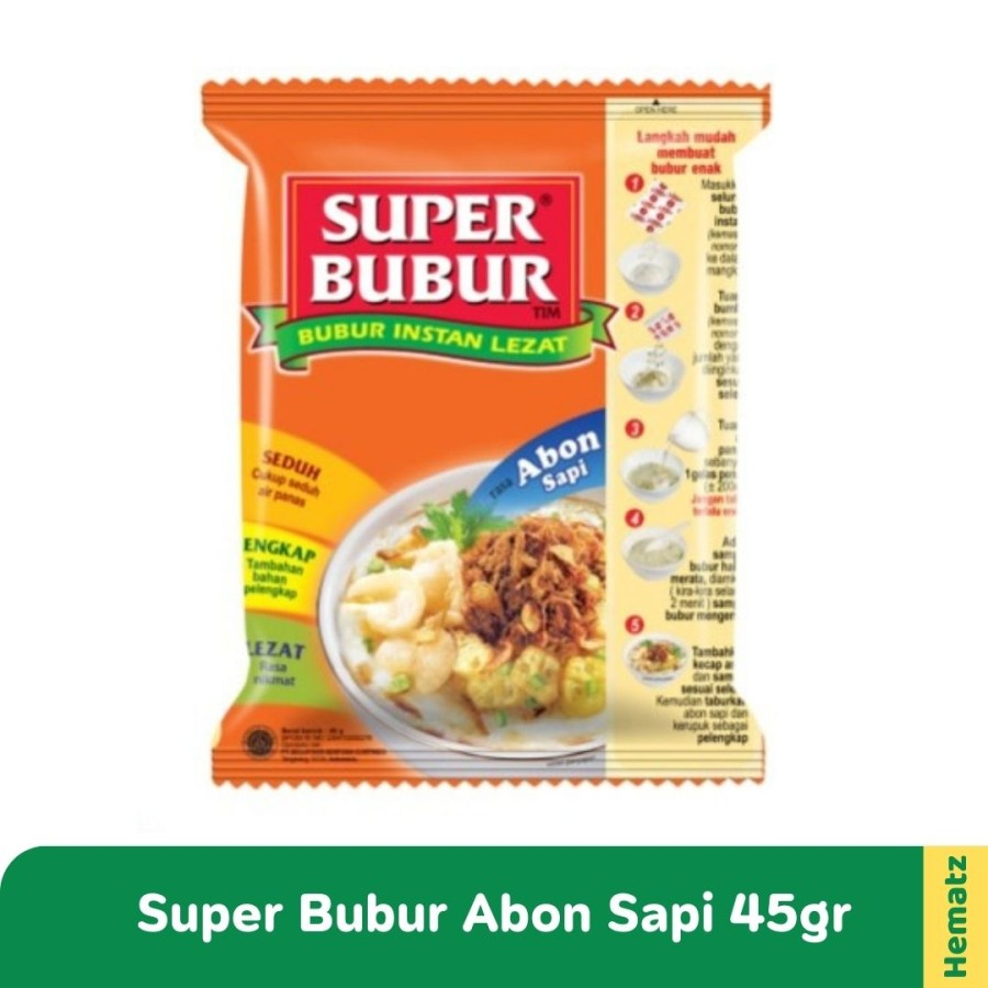 Jual Super Bubur Ayam Instant Bergizi 45gr | Shopee Indonesia
