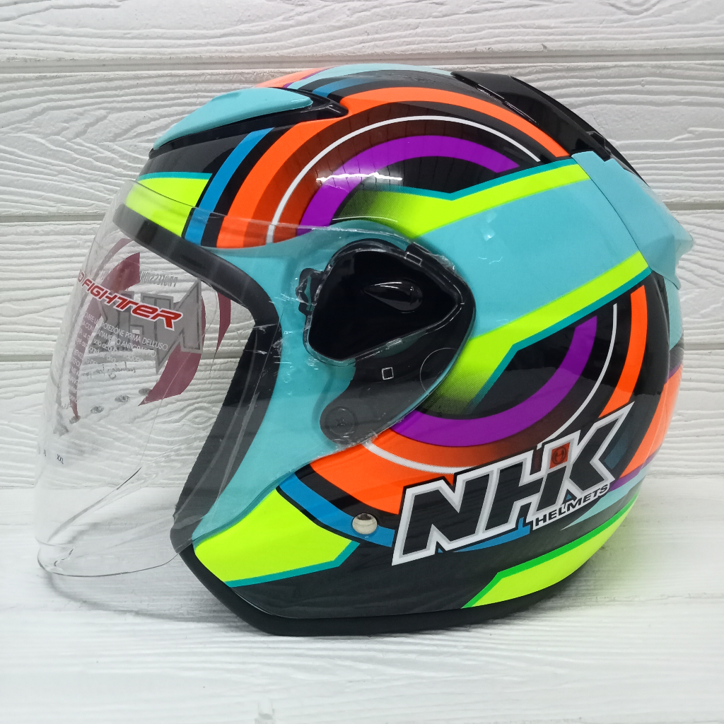 Jual HELM NHK HALF FACE HELM NHK R6 ANEKA MOTIF CUBE / XION / WAVE ...