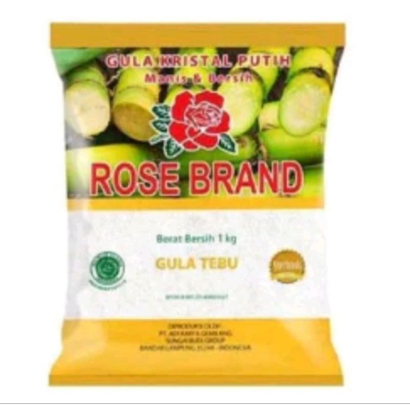 Jual GULA PASIR ROSE BRAND 1KG KUNING | Shopee Indonesia