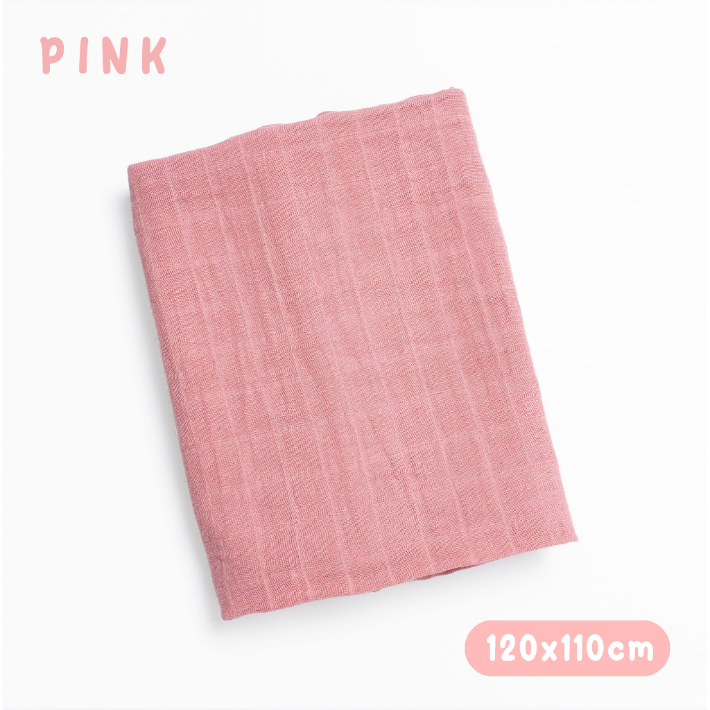 Jual MemoryLife - Premium Plain Muslin Baby Blanket Swaddle | Kain ...