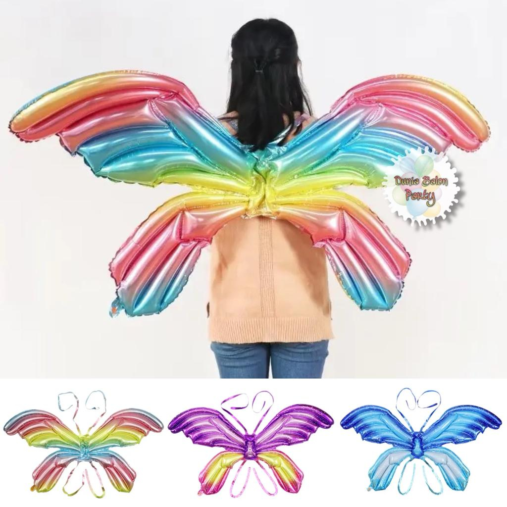 Jual Balon Foil Sayap Kupu Kupu / Balon Sayap Butterfly Large | Shopee ...