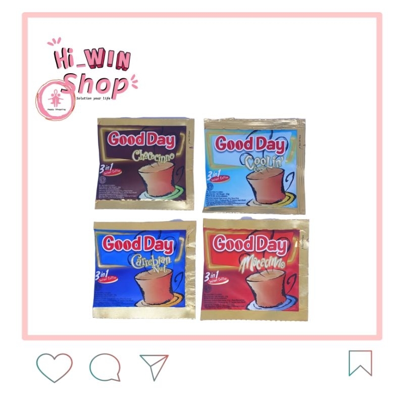 Jual Good Day 3in1 Sachet 20gr All Varian Cooliin Carrebian Mocacno ...