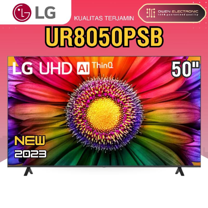 Jual LG 50UR8050 SMART TV 50 INCH UR80 UHD 4K HDR ThinQ AI LG 50UR8050PSB | Shopee Indonesia