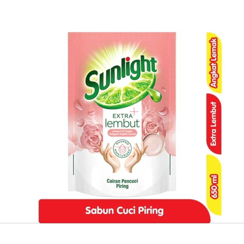 Jual sunlight sabun cuci piring extra lembut 650ml | Shopee Indonesia
