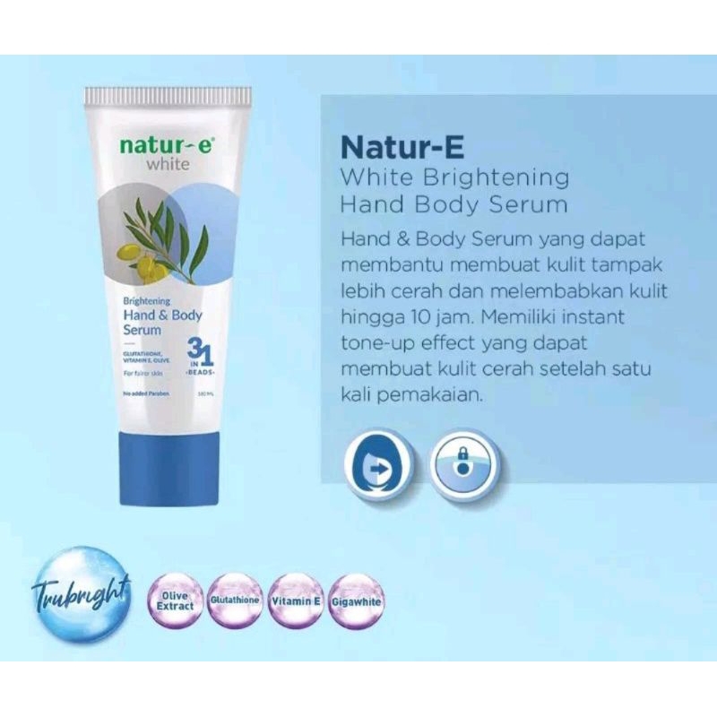 Jual Natur E White Hand & body serum 180ml | Shopee Indonesia