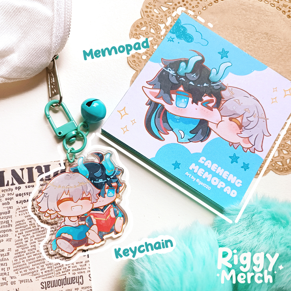 Jual (RiggyMerch) HSR Caeheng Keychain| Honkai Star Rail Caelus X ...