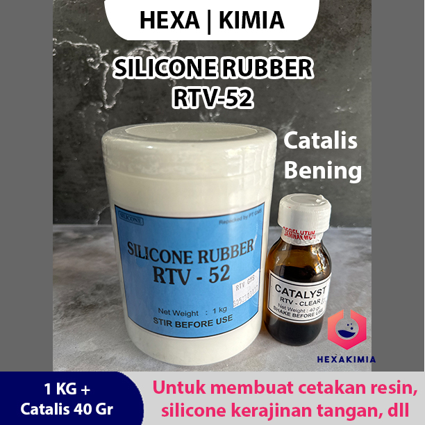 Jual Silicone Rubber RTV 52 1 kg + Katalis warna bening | Shopee Indonesia