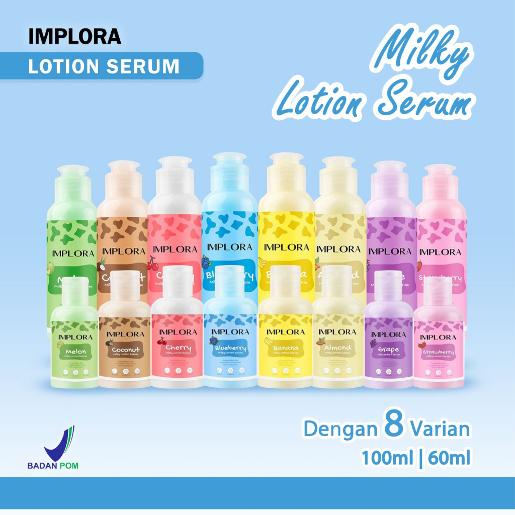 Jual IMPLORA Milky Lotion Serum 100ml | 60ml | Body Lotion Serum ...