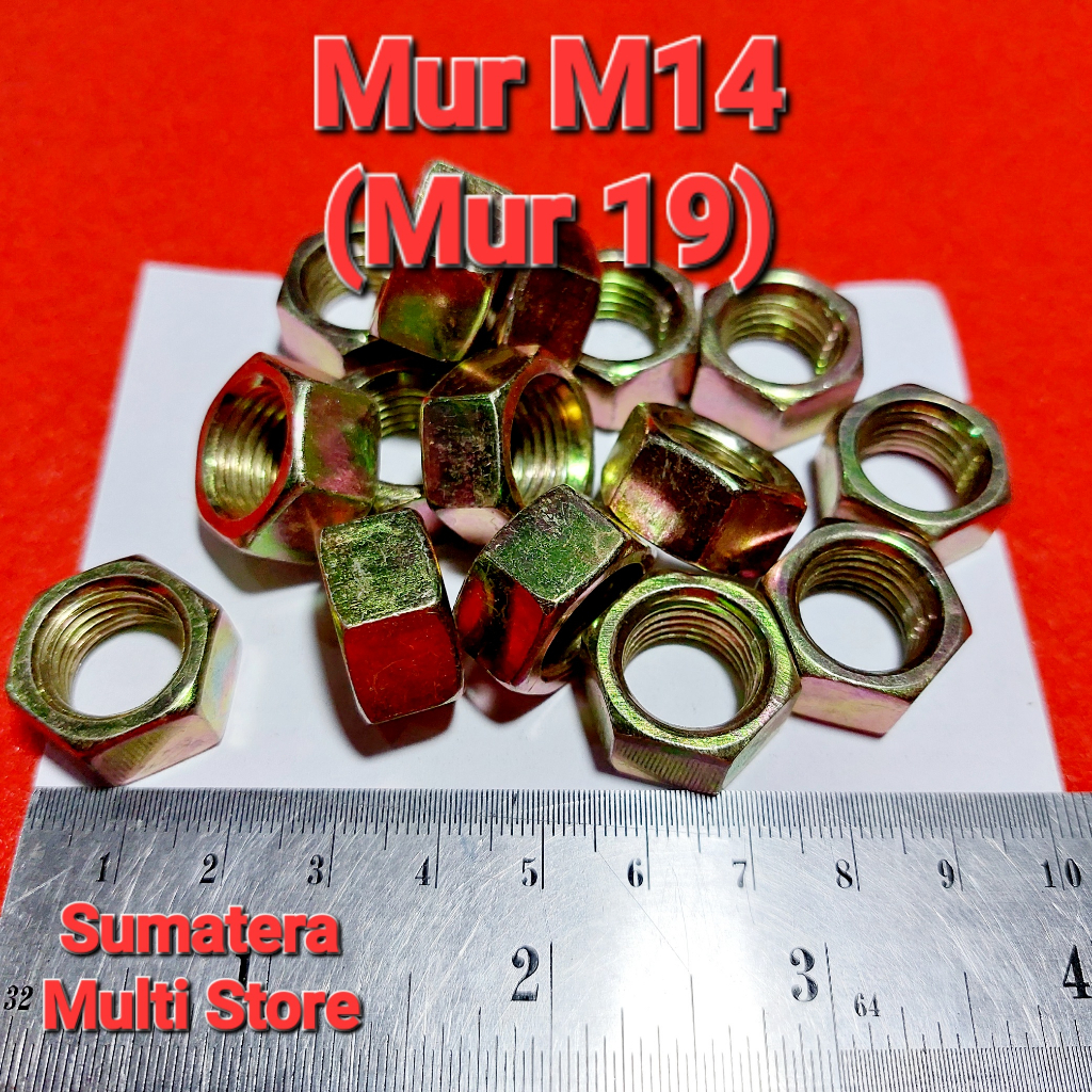 Jual Mur M14 - Mur Kunci 19 - Nut 14 mm | Shopee Indonesia