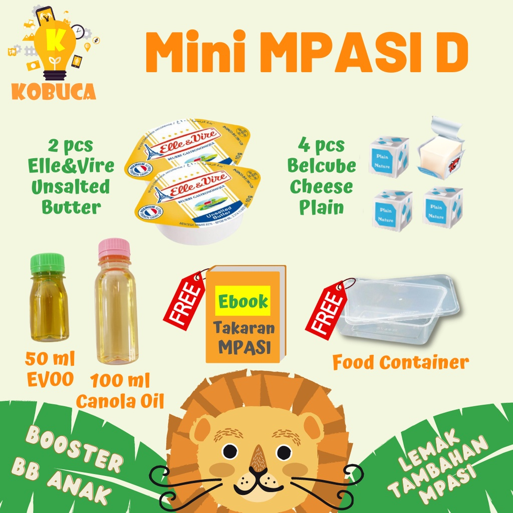Jual Paket MPASI Jumbo Mini Bahan Makanan Pendamping ASI Sumber Lemak ...