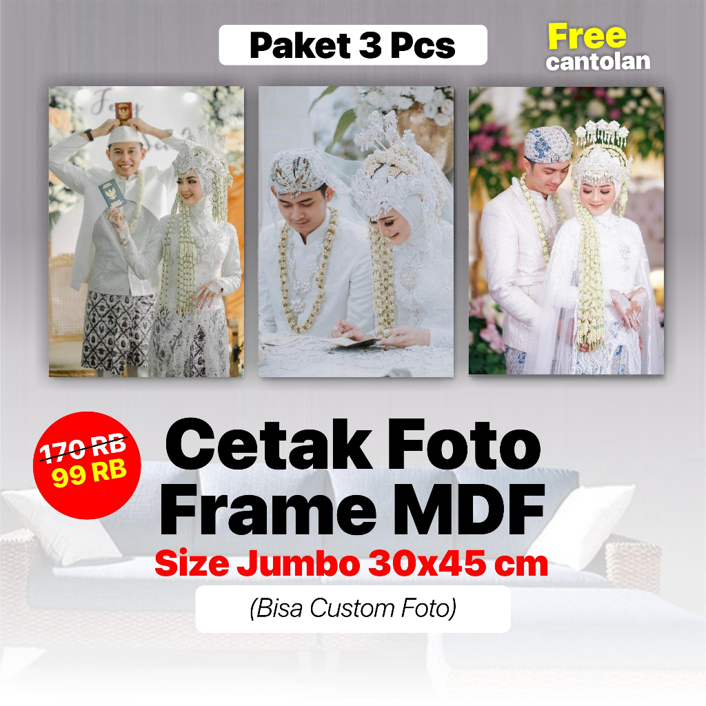 Jual paket 3 foto 30x45cm cetak foto besar | cetak foto 10r | cetak ...