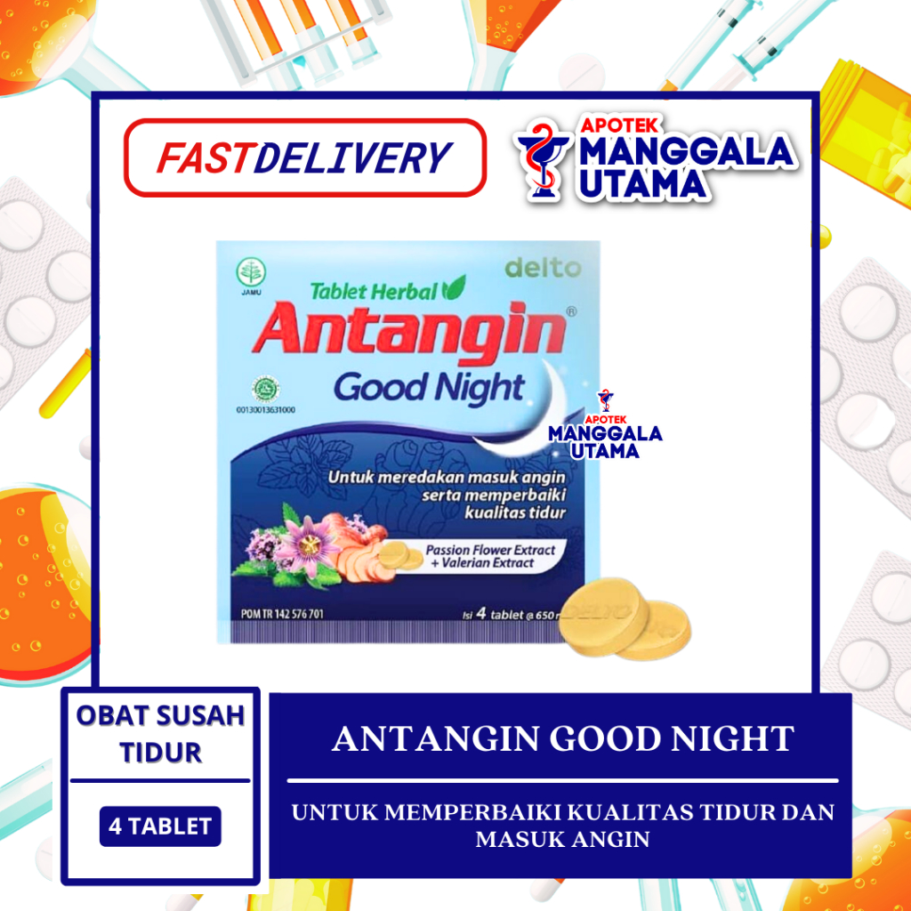 Jual ANTANGIN GOOD NIGHT PER STRIP ISI 4 TABLET | Shopee Indonesia
