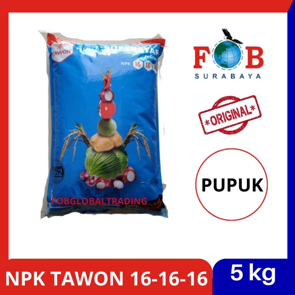 Jual PUPUK CAP TAWON NPK 16 - 16 - 16 5 kg | Shopee Indonesia