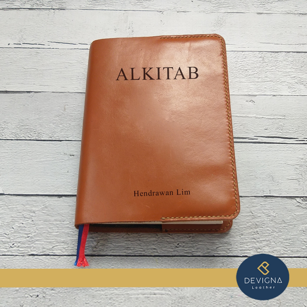 Jual Sampul Cover Alkitab kulit asli custom handmade jahit tangan laser ...