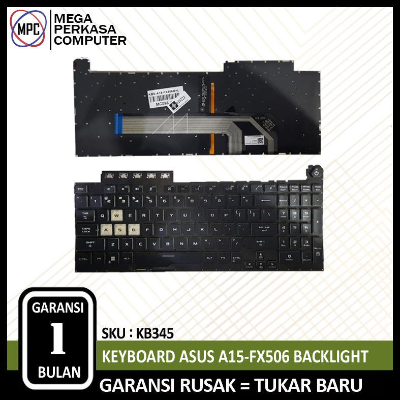 Jual Keyboard Asus TUF A15 FX506 FX506HC FX506IV FA506 FX506IH FX506LI BACKLIGHT | Shopee Indonesia
