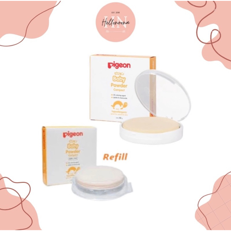 Jual PIGEON - Baby Powder Compact Full & Refill | Shopee Indonesia