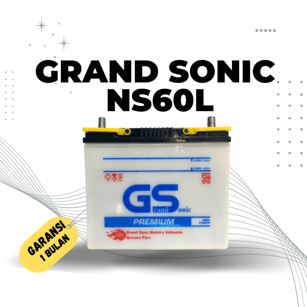 Jual Aki Mobil TOYOTA Yaris (E&S) NS60LS GS GRAND SONIC( NS60LS ) 45AH | Shopee Indonesia