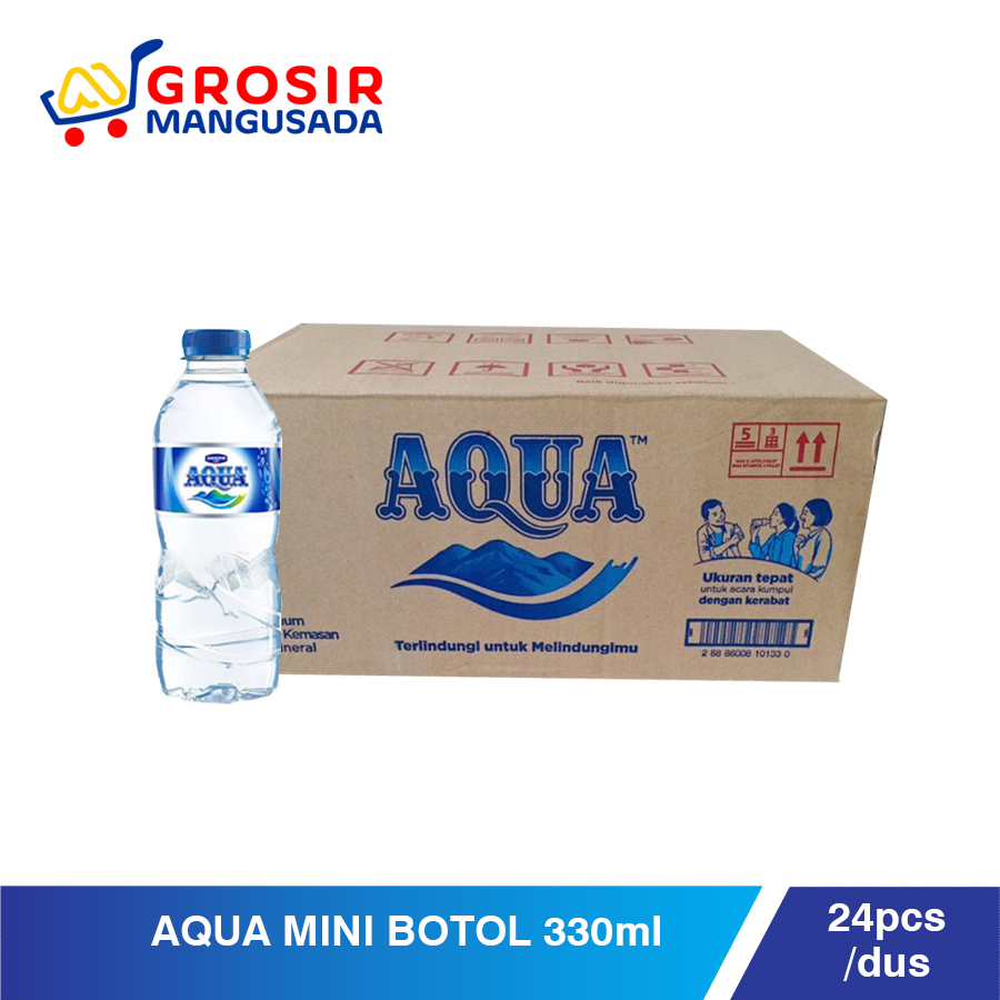 Jual AQUA Mini Botol 330ml - Beli Grosir, Nikmati Harga Terbaik 1 dus ...