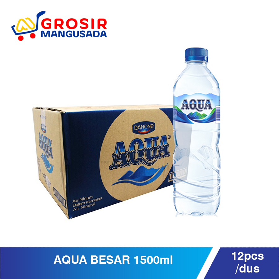 Jual AQUA Ukuran Besar 1500ml - Beli Grosir, Penawaran Menarik 1 dus ...