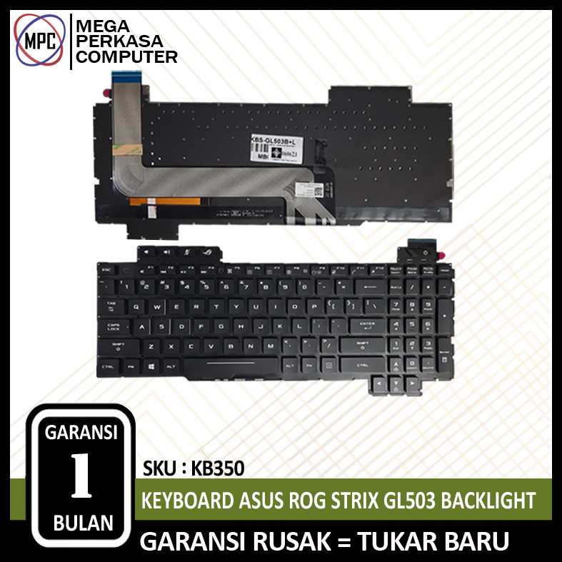 Jual Keyboard Asus ROG Strix GL503 GL503G GL503GE GL503V GL503VD ...