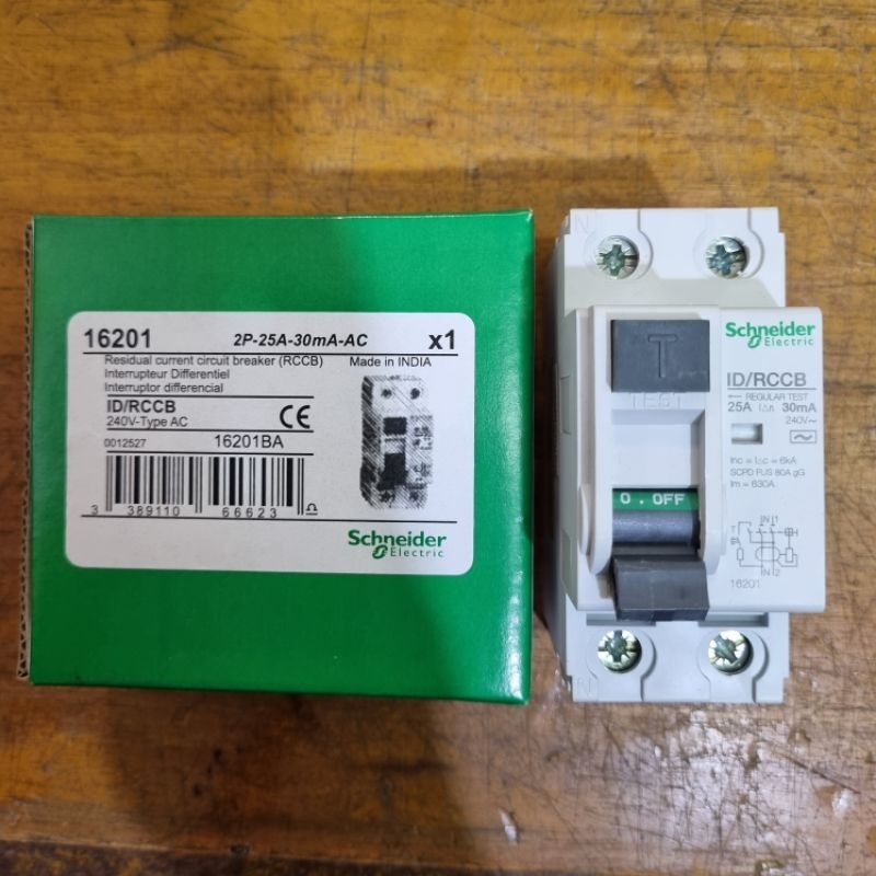Jual SCHNEIDER ELCB RCCB ID 2P 25A 30MA ORIGINAL | Shopee Indonesia
