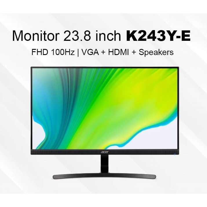 Jual MONITOR LED ACER 24'' K243Y E 100HZ 1MS FHD IPS FREESYNC GARANSI ...