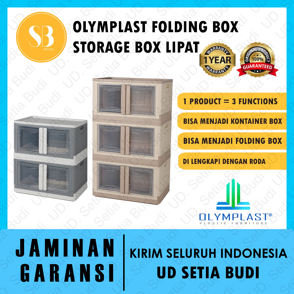 Jual Olymplast Folding Box - Storage Box Lipat Folding Container Box ...