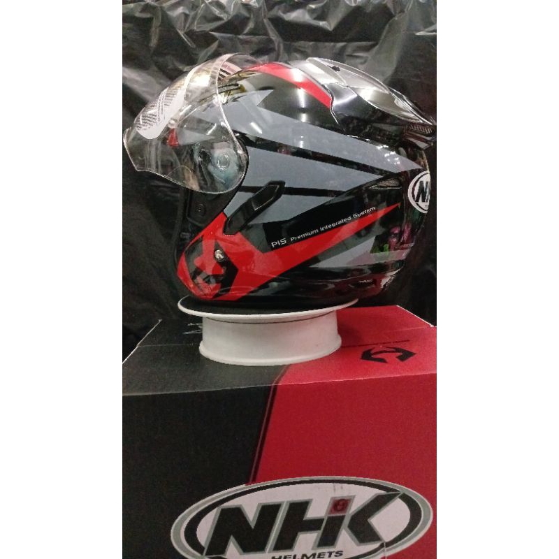Jual HELM NHK R1 NEMA RED SILVER | Shopee Indonesia