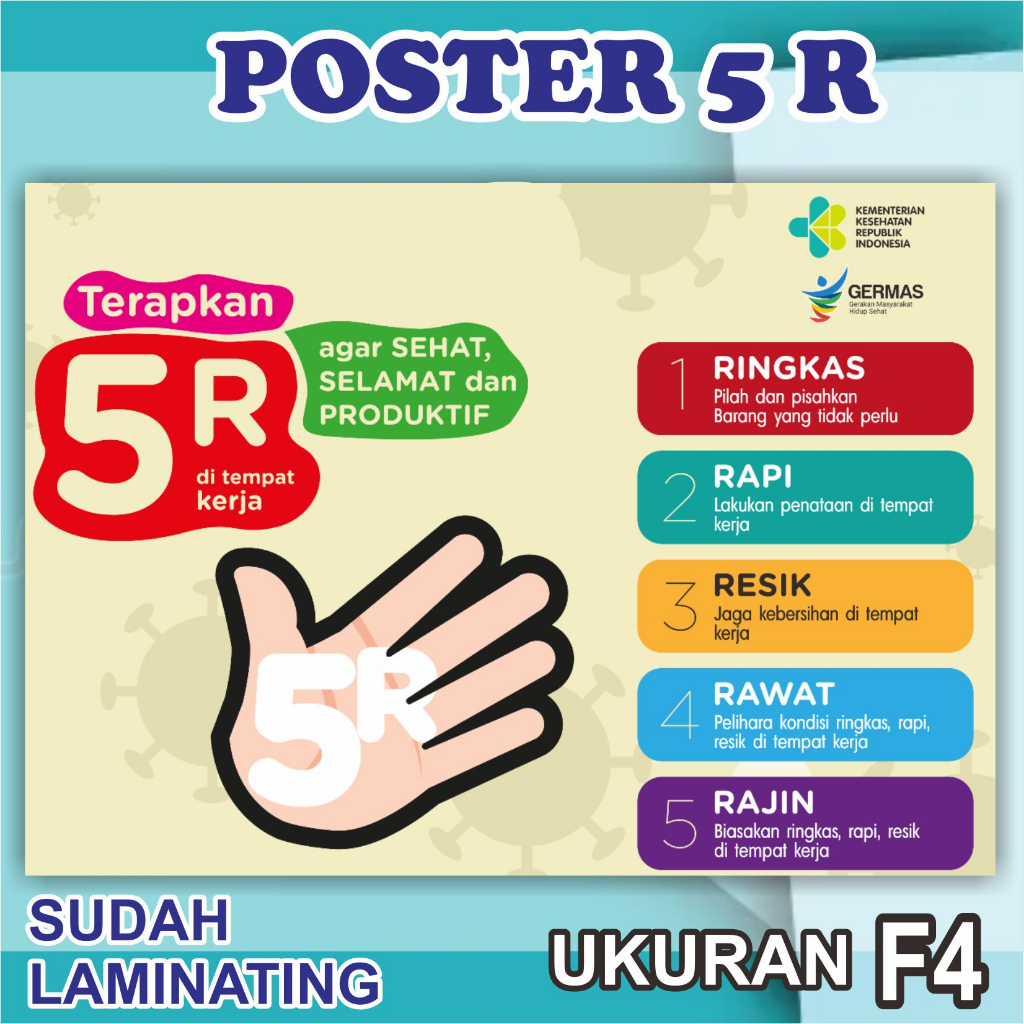 Jual POSTER 5 R COCOK UNTUK GUDANG FASILITAS KESEHATAN | Shopee Indonesia