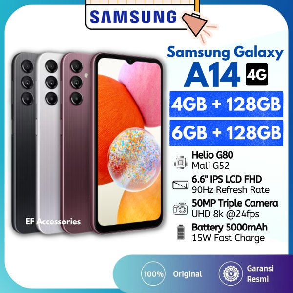 Jual Samsung a14 Ram 6/128GB New Resmi Nasional | Shopee Indonesia