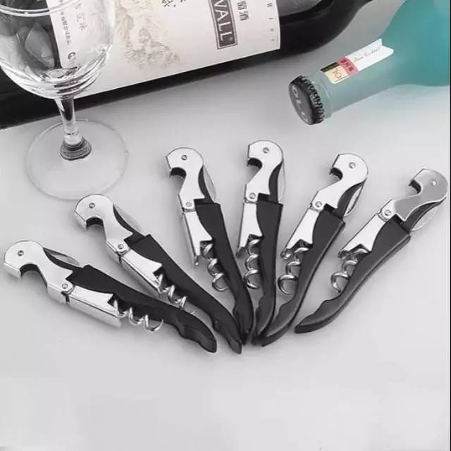 Jual Corkscrew / alat pembuka tutup botol wine / wine opener / pembuka ...