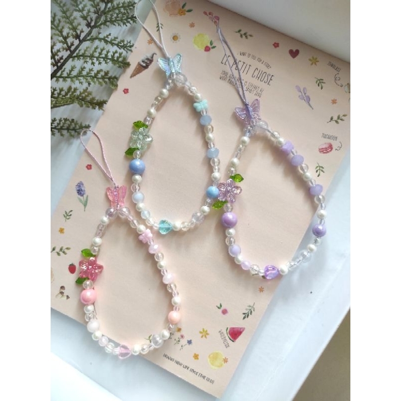 Jual strap hp k01 / strap hp kupu kupu cantik / strap hp kupukupu ...