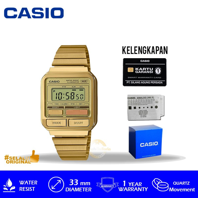 Jual Jam Tangan Casio General A120WEG-9ADF Original Murah | Shopee ...