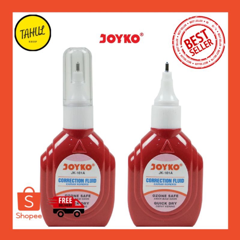 Jual Correction Fluid Cairan Koreksi Penghapus Cair Joyko JK-101A / Tip ...