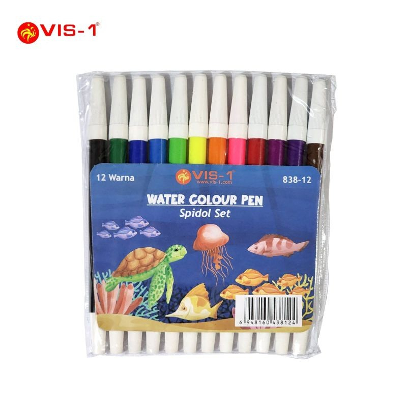 Jual Spidol 12 Warna Ekonomis Set Pewarna Sepidol Pen Marker Stabilo ...