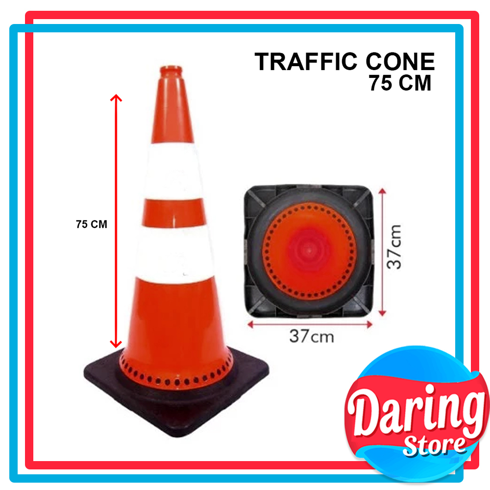 Jual Traffic Cone Safety Orange 75cm T Cone Kerucut Lalintas / Lalu lintas | Shopee Indonesia