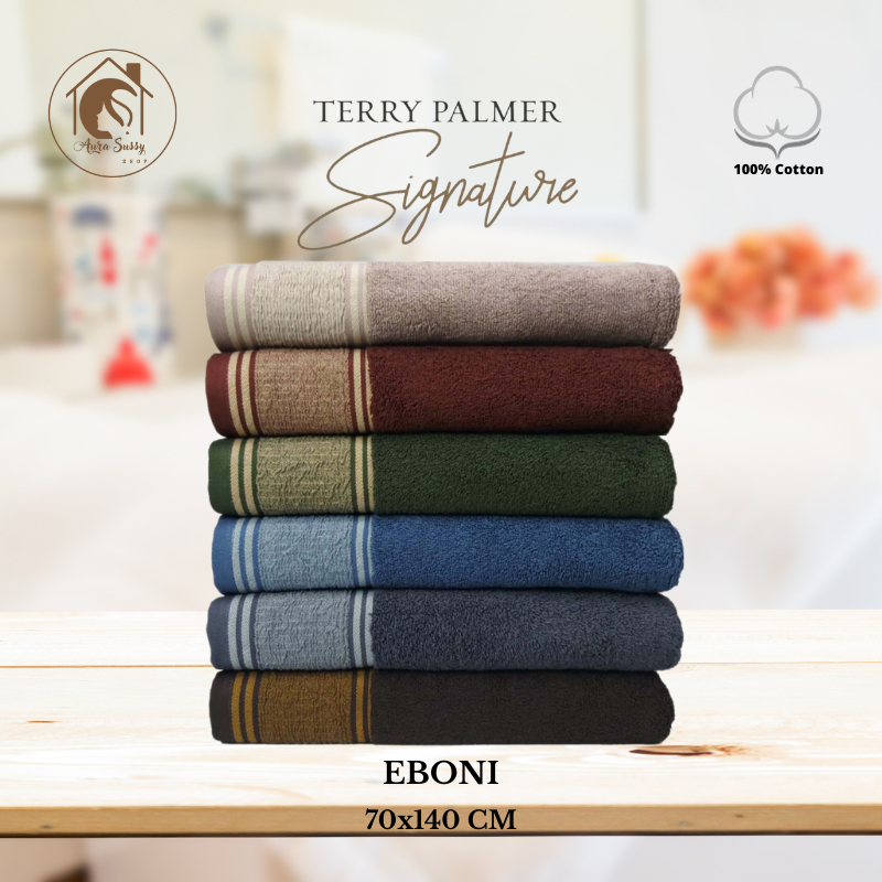 Jual HANDUK TERRY PALMER SIGNATURE EBONI || HANDUK MANDI POLOS 70X140 ...