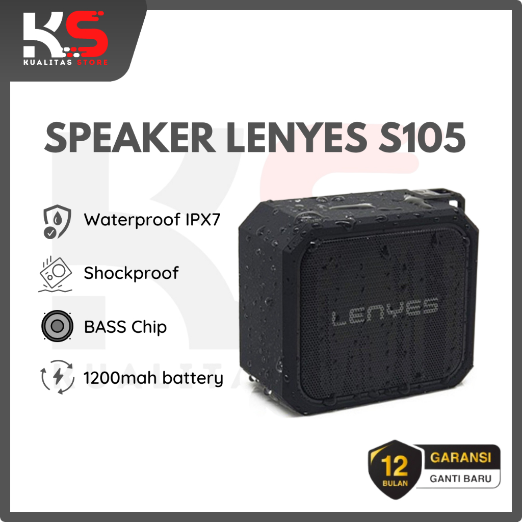 Jual LENYES SPEAKER BLUETOOTH TWS V5.0 5WATT SHOCKPROOF AND WATERPROOF ...