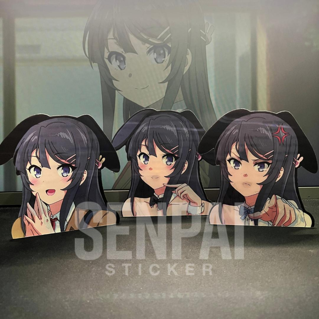 Jual SENPAI STICKER Stiker Anime 3D LAIN TER MURAH | Saitama Rick Morty ...