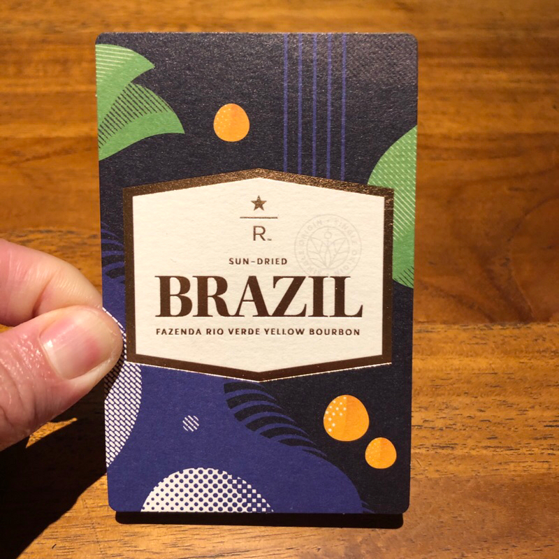 Jual Starbucks Reserve Taster Card Brazil Fazenda Rio Verde - Limited ...