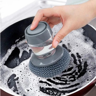 Jual Sikat Sabut Kawat Dengan Dispenser Tabung Sabun Cuci Piring ...