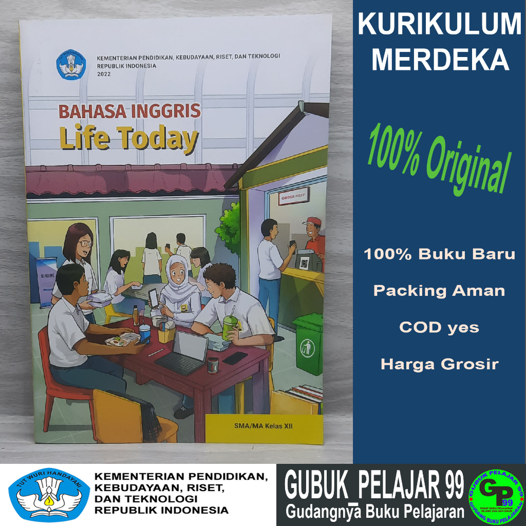 Jual Buku Paket Siswa BAHASA INGGRIS (Life Today XII) Untuk SMA/SMK Kelas 12 Kurikulum MERDEKA ...