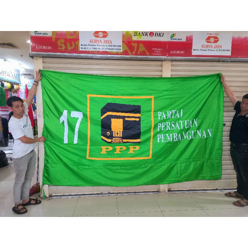 Jual BENDERA PPP 2X3 ukuran 2x3 partai PPP | Shopee Indonesia