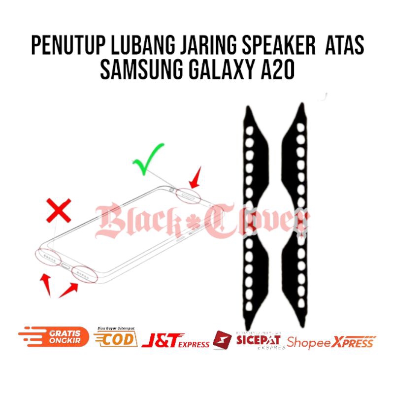 Jual Penutup Lubang Speaker Samsung Galaxy A20 | A205 | A205F - Saringan Jaring Speaker Spiker ...