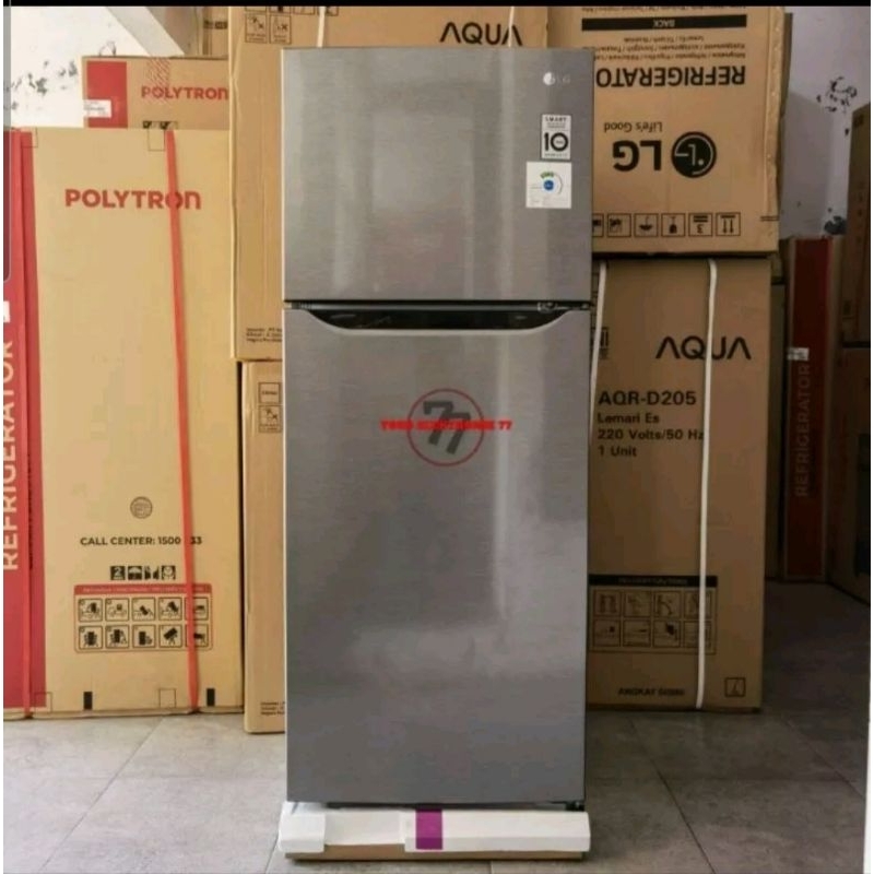 Jual KULKAS 2 PINTU LG SMART INVERTER GN 202SQIB | Shopee Indonesia
