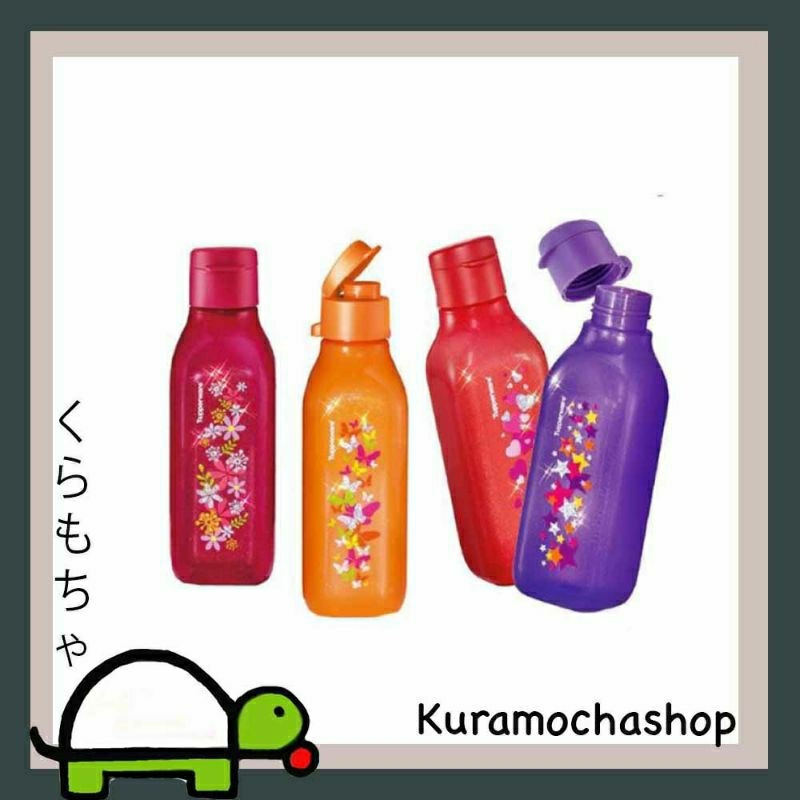 Jual Botol Minum Eco Square 500ml Sparkling Set Tupperware Original ...