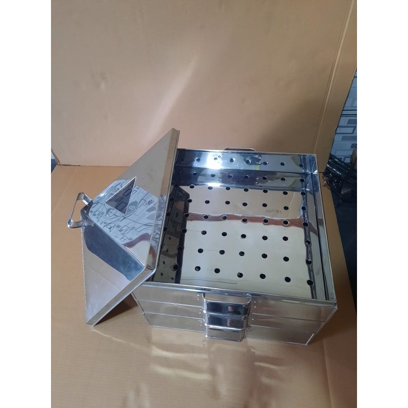 Jual kelakat/kukusan 40x40 susun 3 tingkat 0.4 pull stenlis | Shopee ...