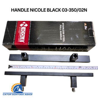 Jual Pull Handle Pintu Hitam Nicole Tarik Stainless Baut Tembus Polos ...