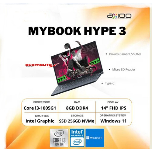 Jual AXIOO MYBOOK HYPE 3 CORE I3 1005G1 8/256GB 14" INCH ORIGINAL ...