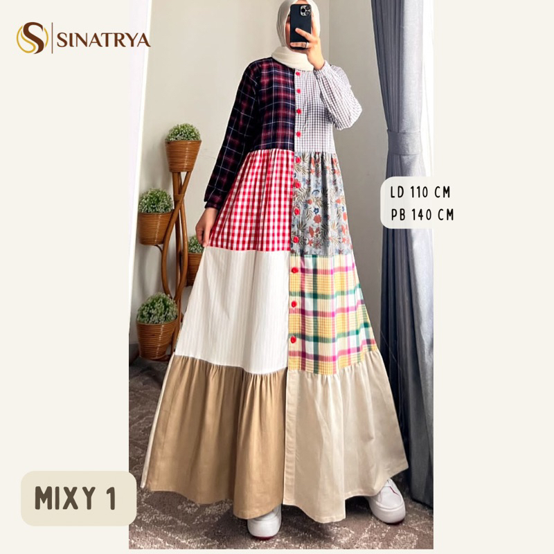 Jual MIXY DRESS GAMIS CASUAL | Shopee Indonesia